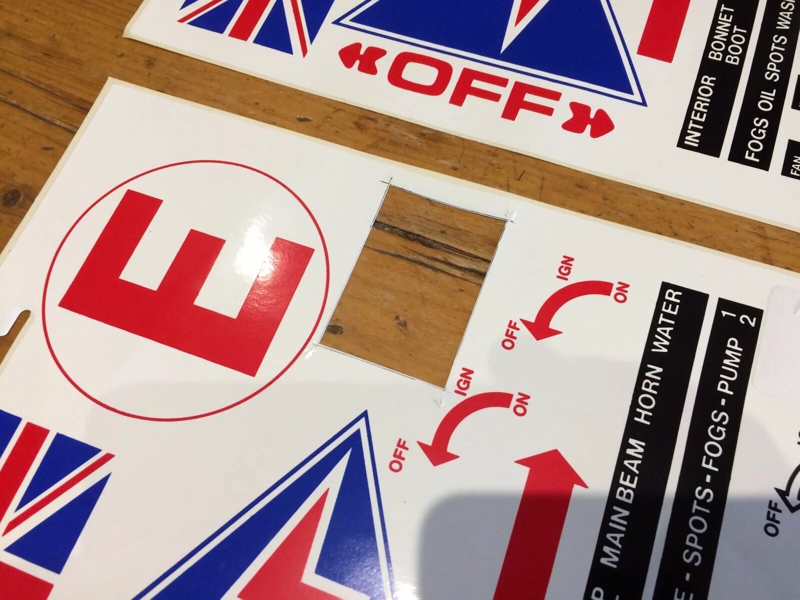 3x Vintage Scrutineer Safety decal stickers Racing Race Rally ...