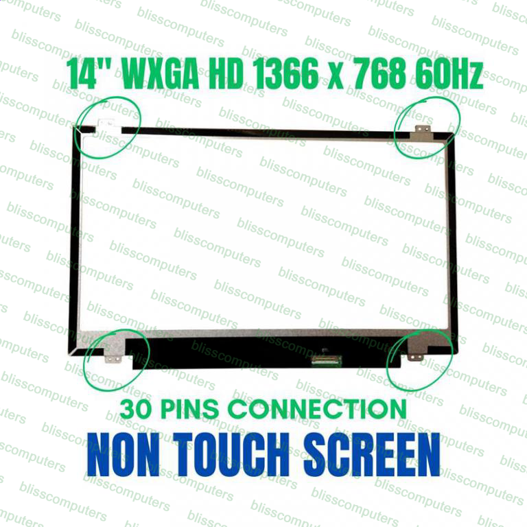 14" LP140WH2-TP(XX) Laptop Replacement Led LCD Screen WXGA HD 1366x768 ...