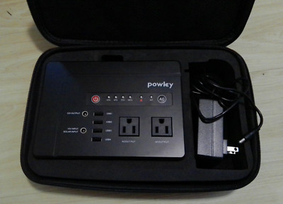 Powkey HP200 Portable Power Bank station 200 Watt AC 4 USB Outlets w ...