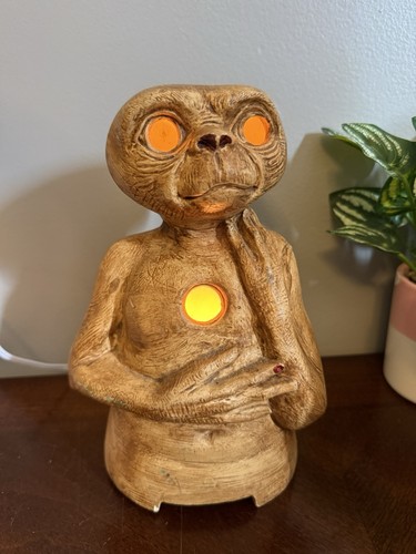 Vintage 1980's Handmade Ceramic E.T. Extra-Terrestrial Rare Night Light ...