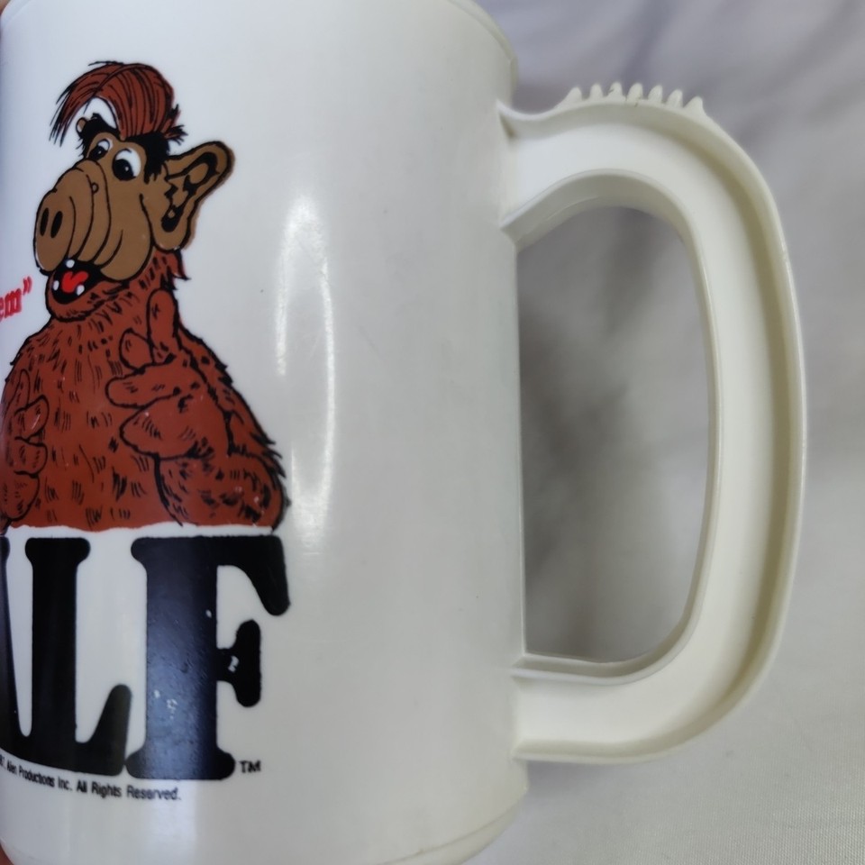 Vintage 1987 ALF No Problem Plastic Mug Cup Super Max USA | eBay