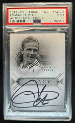 2022-23 Futera Unique Emmanuel Petit Legacy Auto Autograph #6/12 PSA 9 ...