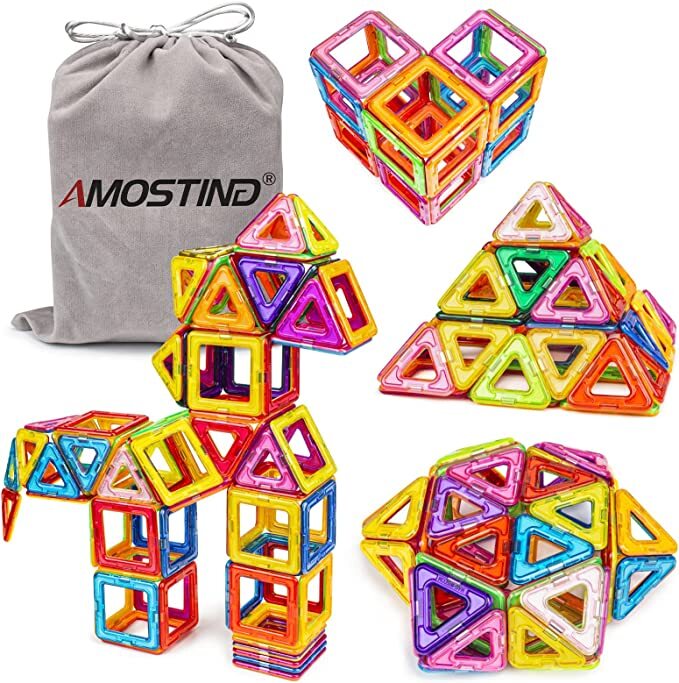 Magnetic Blocks Building Blocks Educational Toys Construction Stacking ...