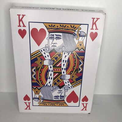 Mega Jumbo Face Extra Large Playing Cards Big Full Deck 11" | eBay