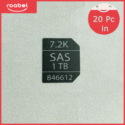 20pc of SAS SATA 3.5" HDD caddy tray's label for hpe DL360 DL380 Gen8 ...