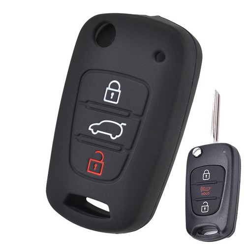 Silicone Key Cover Case Fob For Kia Soul Venga Picanto Rio Sorento Ceed ...
