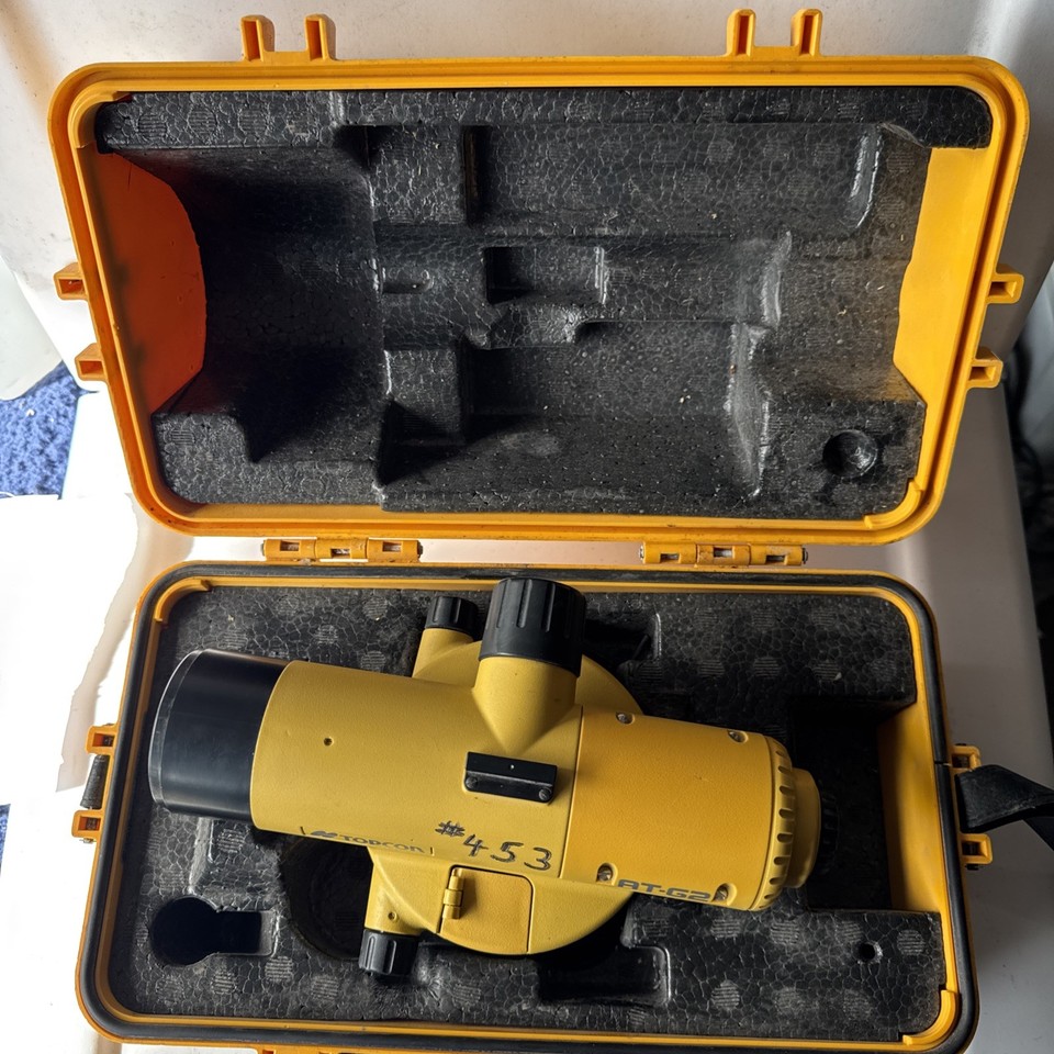 TOPCON AUTO LEVEL AT-G2 Surveying w/ Carrying Case. Untested. #SURV-006 ...