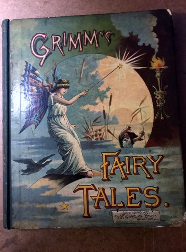 Antique 1891 Book Grimm's Fairy Tales Illustrated by Mcloughlin Bro's ...