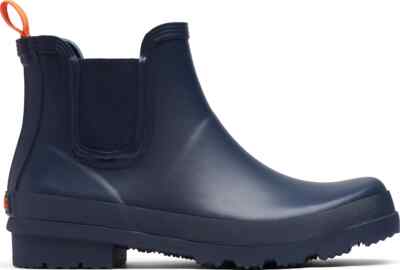 New Swims Charlie Rain Boots Galosh Chelsea US8 Navy Waterproof ankle ...