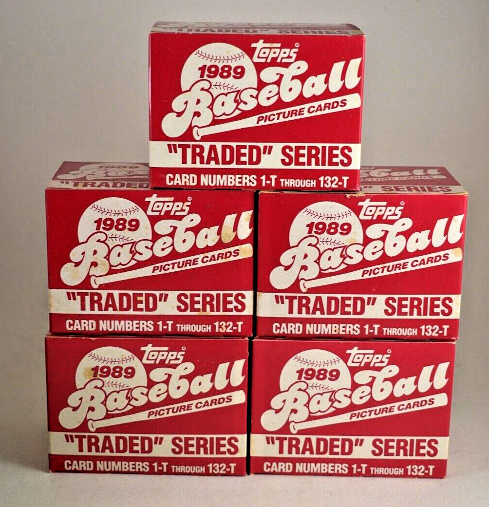1989 Topps "Traded" Series Baseball Cards Numbers 1-T through 132-T ...
