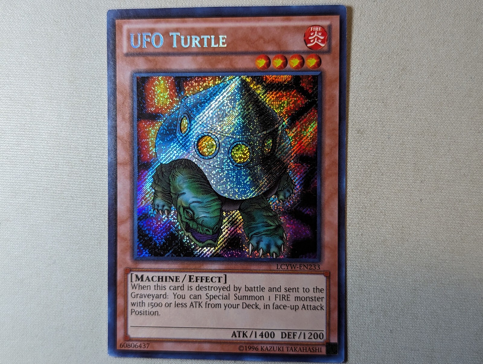 YuGiOh UFO Turtle Secret Rare LCYW-EN233 VLP | eBay