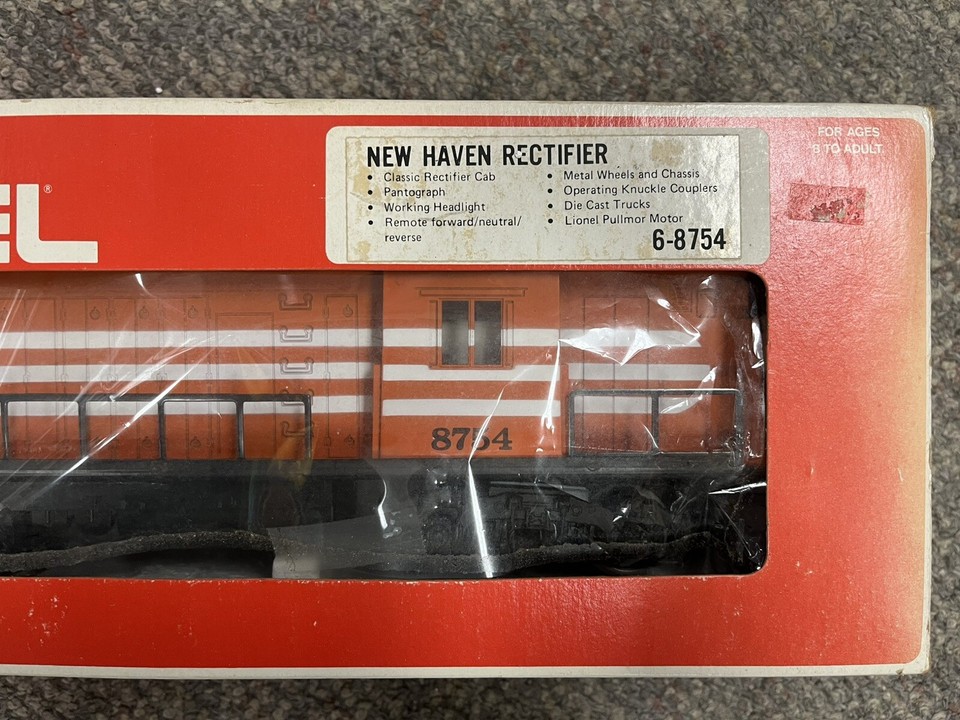 + Lionel 6-8754 O Gauge New Haven Rectifier Electric Locomotive w/ Box ...