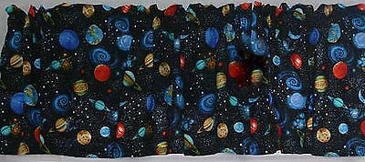 Space Galaxy Solar System Planet Stars Astronomy Universe Cotton Fabric ...