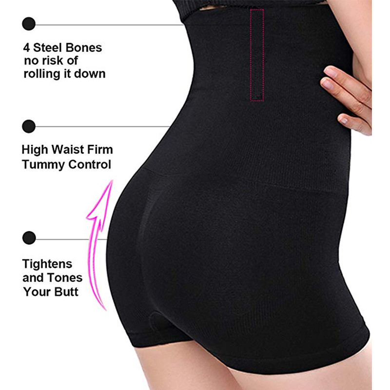 High Waist Butt Lifter Body Shaper Fat Burning Tummy Control Slimming ...