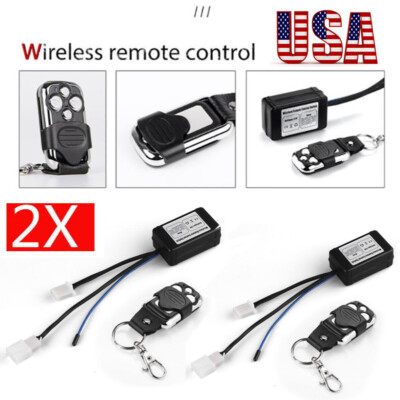 2pcs Wireless Remote Control ON/Off Switch Strobe For Offroad LED Work ...