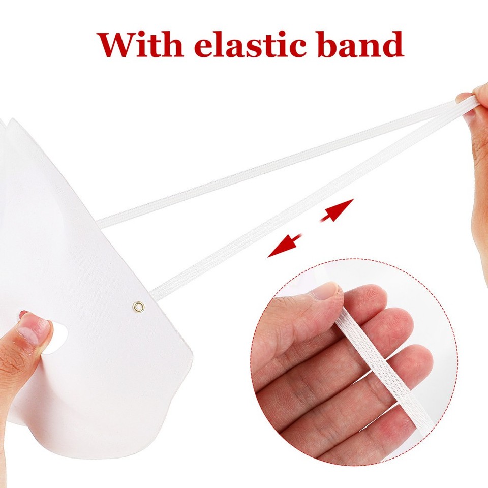 1 Set Diy Masks Unpainted Paper Masks Fox Masks Masquerade Masks Animal ...