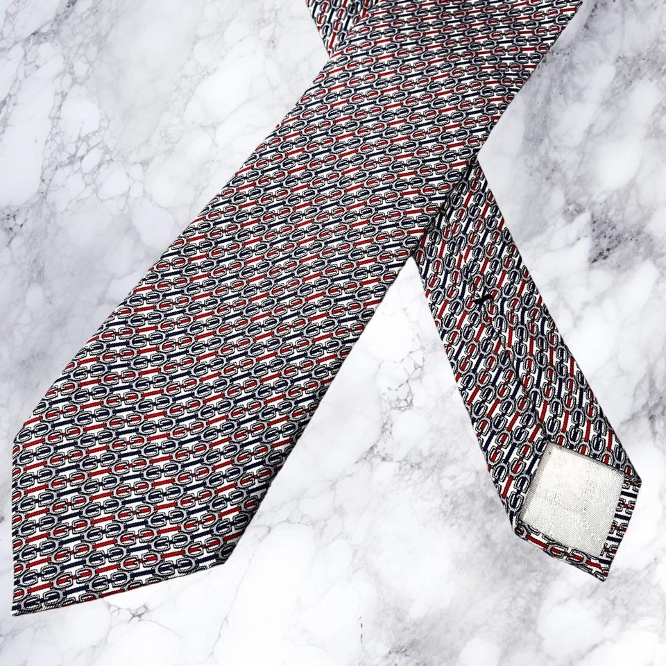 GUCCI Silk Tie with GG Print in Multicolor Japan lmport Rare | eBay ...