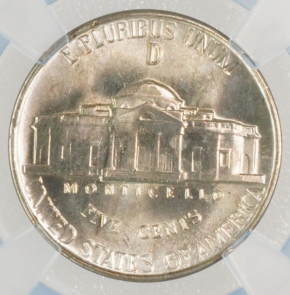 1943 D Jefferson Silver War Nickel NGC MS 66 FS Full Steps Certified ...