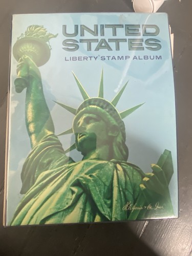 H.E. Harris United States Liberty Stamp Album Approx 60% Full | eBay
