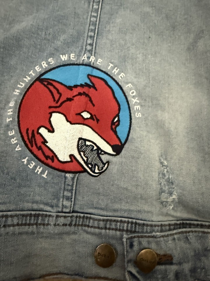 Taylor Swift 1989 We Are The Foxes Dickies Girl Denim Jacket-Medium | eBay
