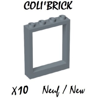 Lego 6154 - 10x Porte / Door 1x4x4 - Bleu / Sand Blue - 6154 6155 NEW ...