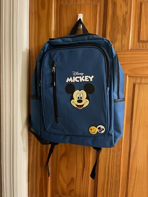 Disney Mickey Mouse School Bag W/Laptop Sleeve Backpack | eBay