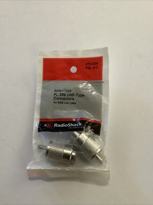 Solder-Type PL-259 UHF-Type Connectors For RG8 coax cable • 278-0205 ...
