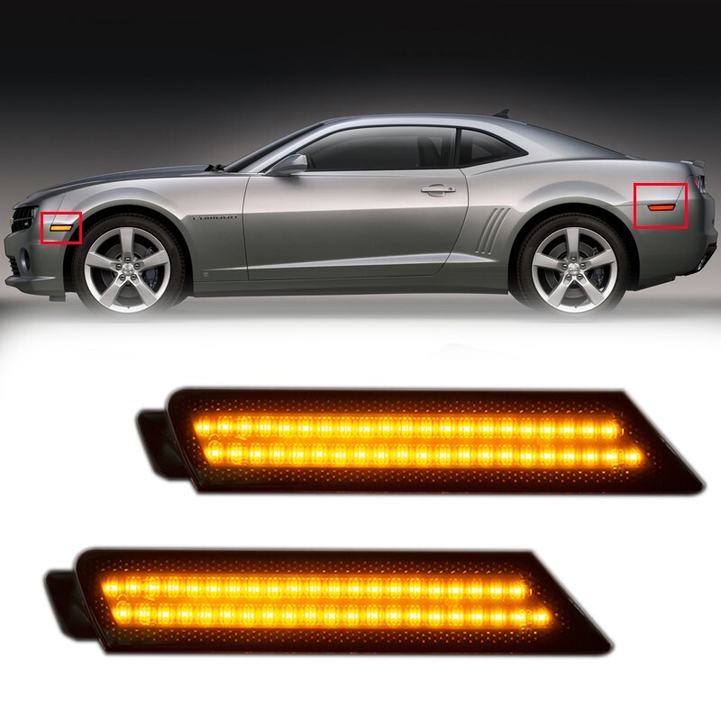 Front LED Bumper Side Marker Light for For Chevy Camaro 2010-2015 ...
