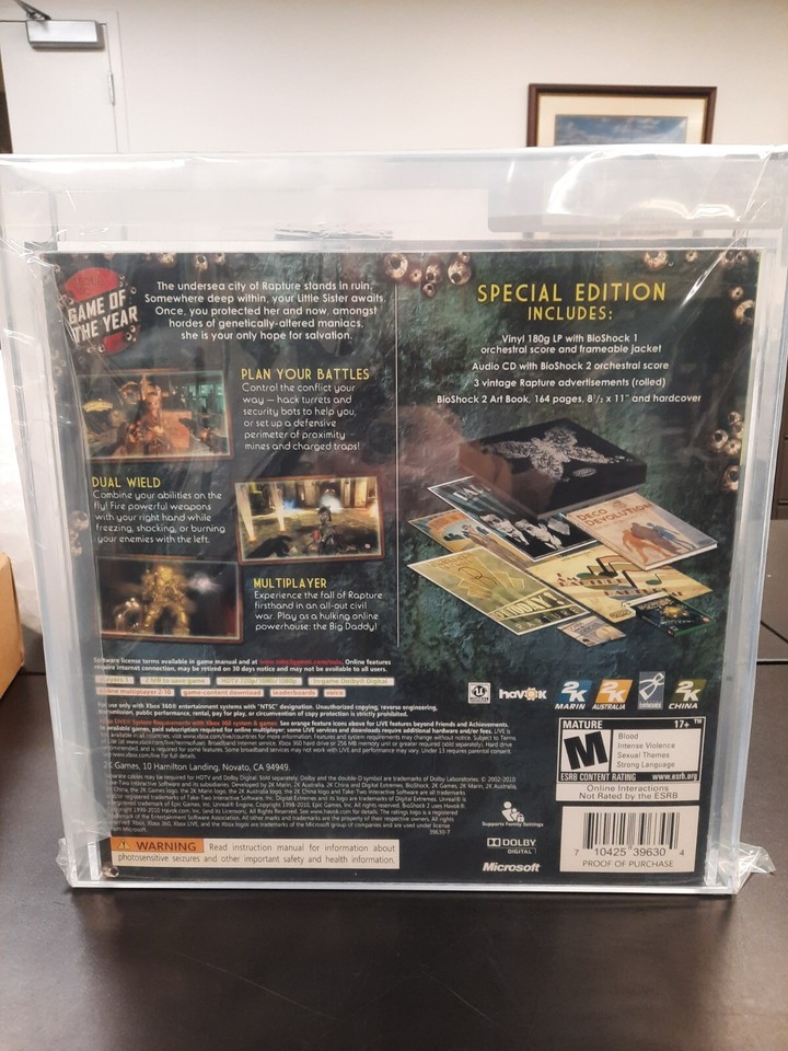 NEW SEALED BioShock 2 - Xbox 360 Collector's Edition VGA Graded Mint ...