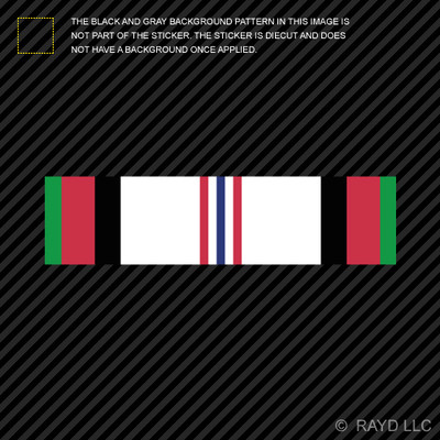 8" ACM Afghanistan Campaign Ribbon Sticker Self Adhesive usaf army usmc ...