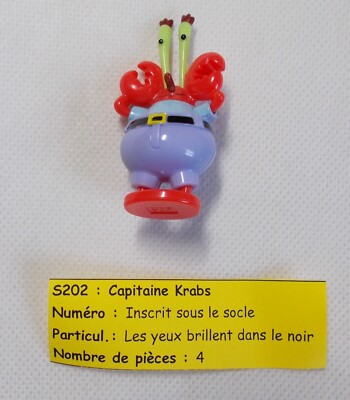 Kinder - Bob l'éponge, les personnages - Capitaine Krabs - S 202 - sans ...