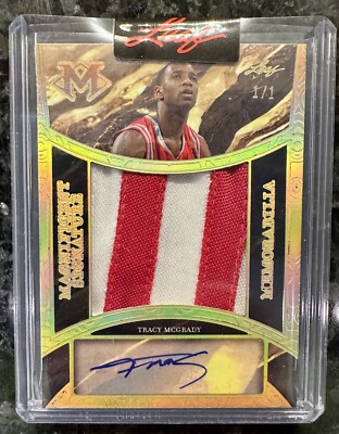 Leaf Magnificence Tracy McGrady Tmac Gold Auto Patch 1/1 NR!!!!!! | eBay