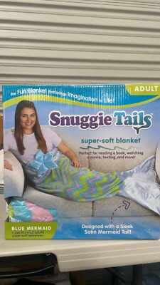 AS SEEN ON TV ADULT SNUGGIE TAILS SUPER SOFT BLANKET PURPLE MERMAID ...