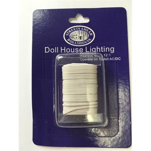 Maple Street 12 Volt Twin Flex Wire for Dolls House Lighting System X2 ...
