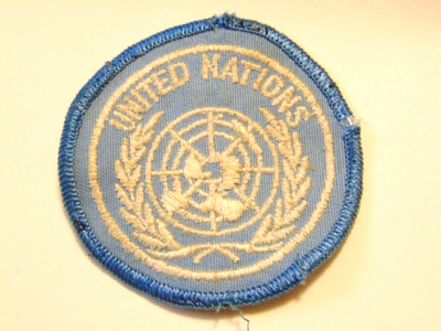 UN UNITED NATIONS shoulder patch flash used 2 3/4" dia | eBay