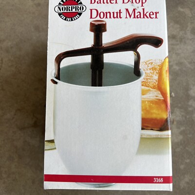 Norpro 3168 Batter Drop Donut Maker New With Recipes And Instructions ...