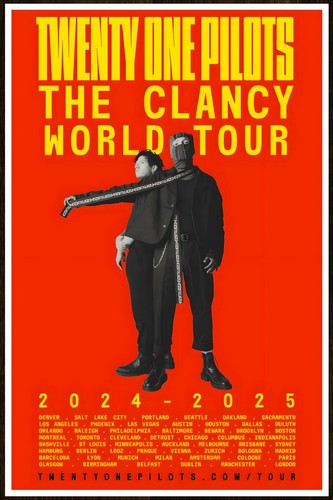TWENTY ONE PILOTS The Clancy World Tour 2024-2025 Ltd Ed New RARE ...