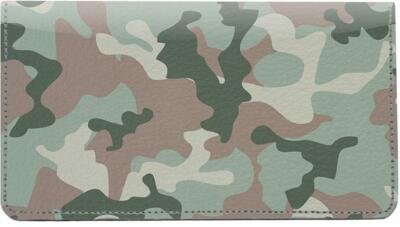 Classic Camouflage Designer Checkbook Cover, Credit Card Slots & Pen ...
