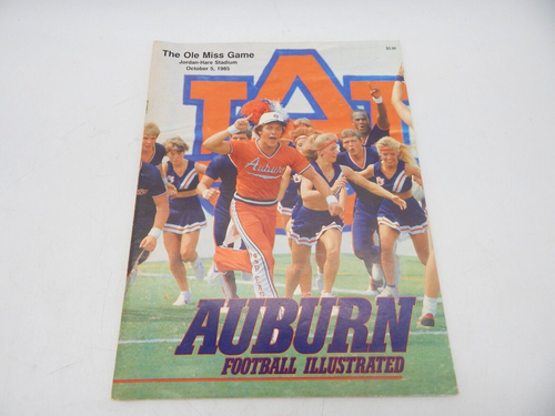 Vintage 1985 Auburn University Tigers v. Ole Miss Rebels Football ...