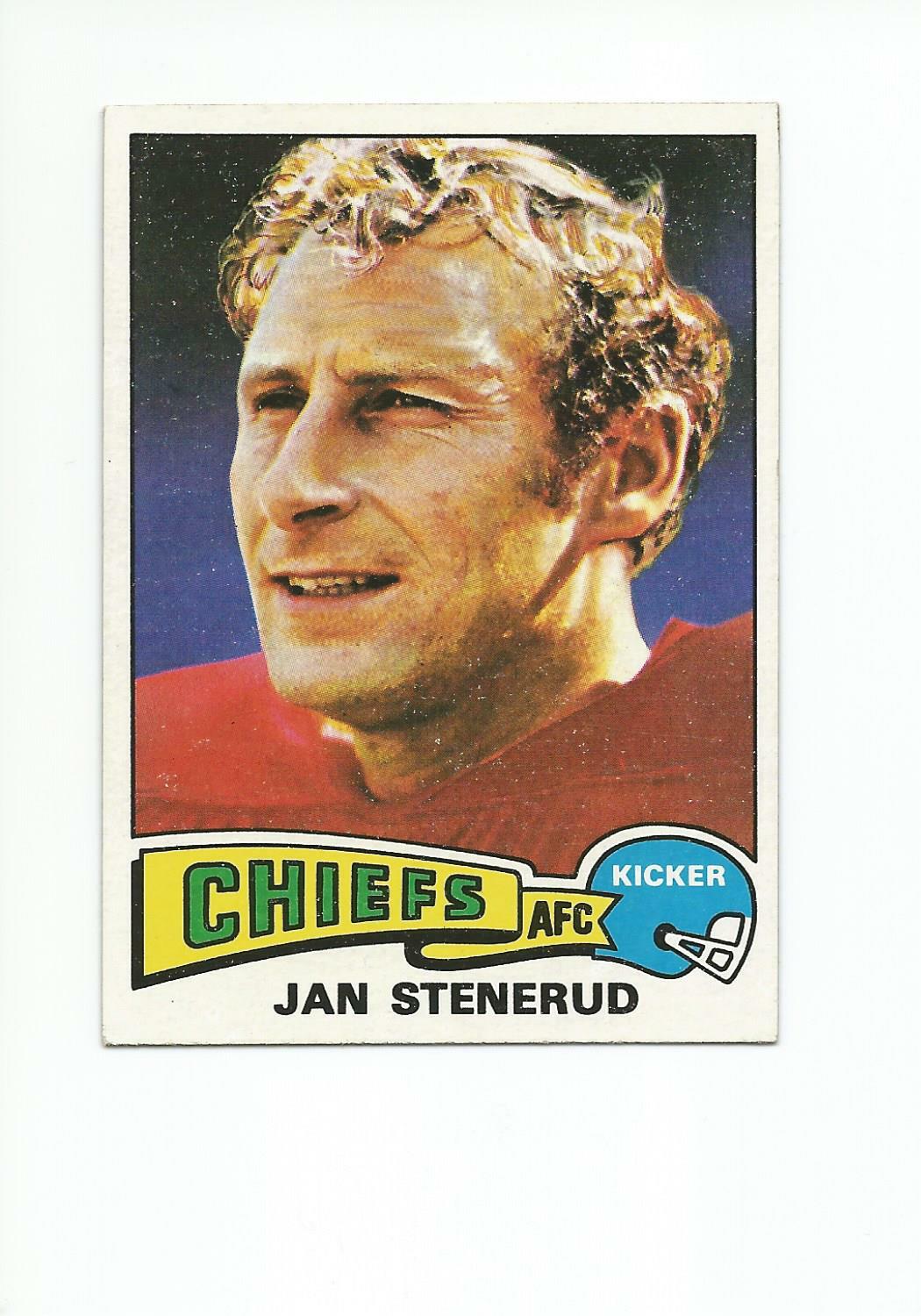 JAN STENERUD 1975 Topps Football card #488 Kansas City Chiefs NR MT | eBay