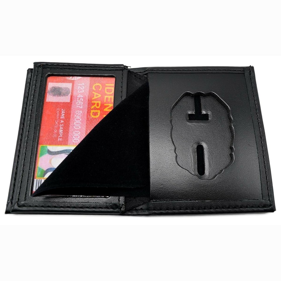 Perfect Fit Custom Badge Wallet Police Corrections Bifold Leather Many ...