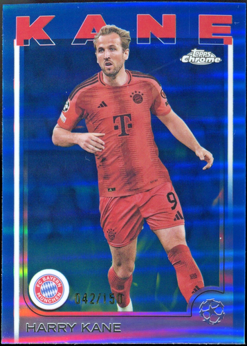 2024-25 Topps Chrome UEFA UCC #10 Harry Kane Blue Refractor /150 | eBay