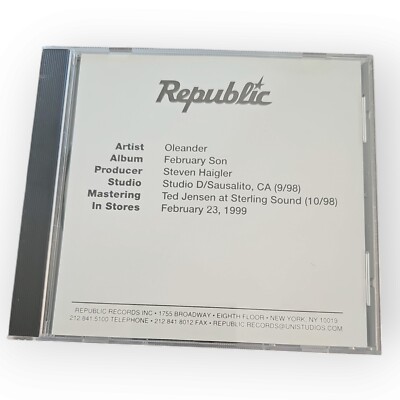 Oleander – February Son [1998 Promotional CD] | eBay