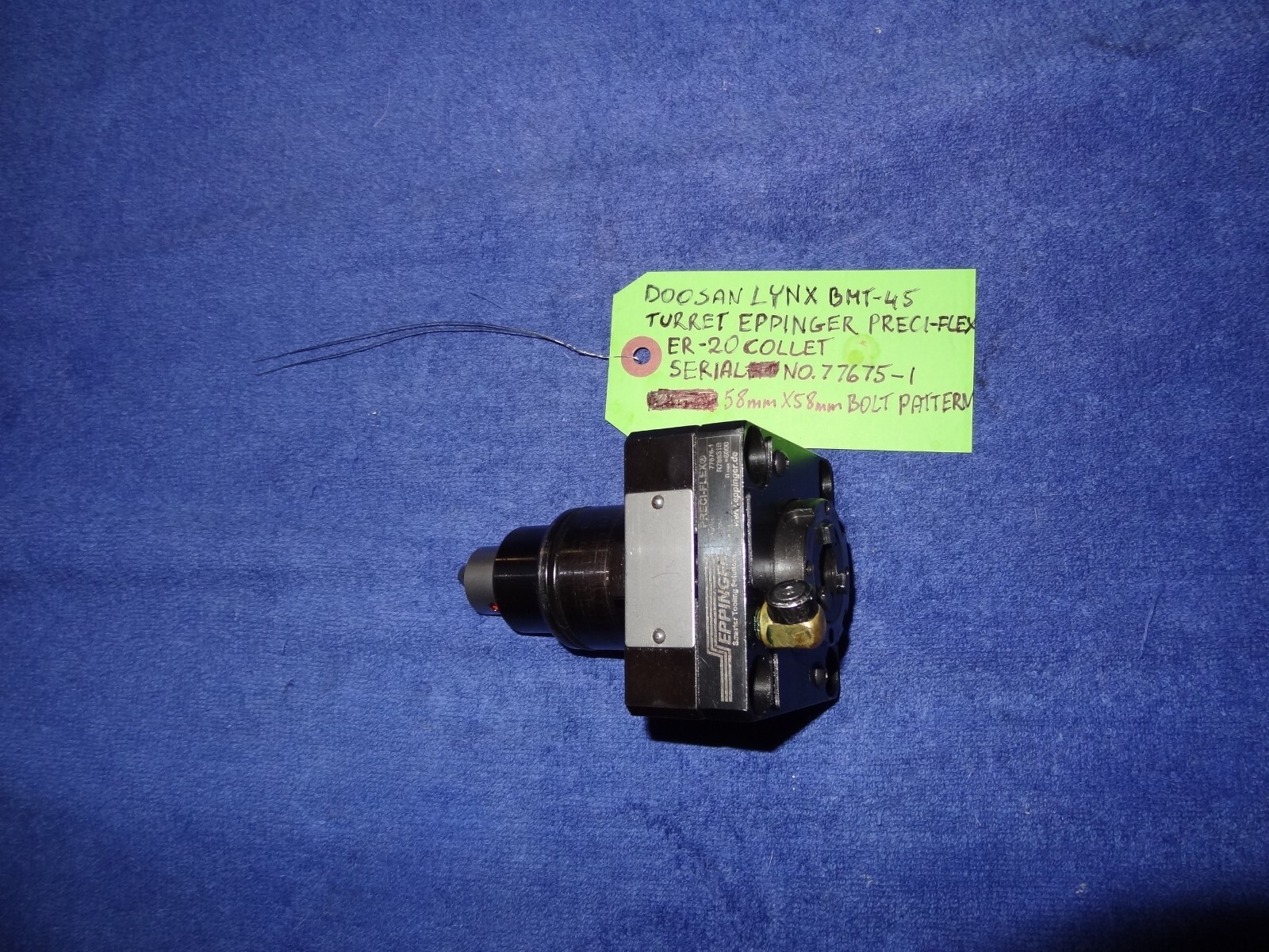 DOOSAN LYNX BMT45 TURRET EPPINGER PRECI-FLEX LIVE TOOLING ER20 COLLET ...