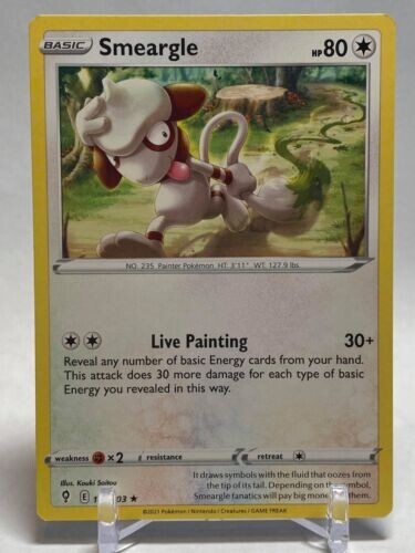 Smeargle - 128/203 - SWSH - Evolving Skies - Rare - Pokémon TCG Card ...