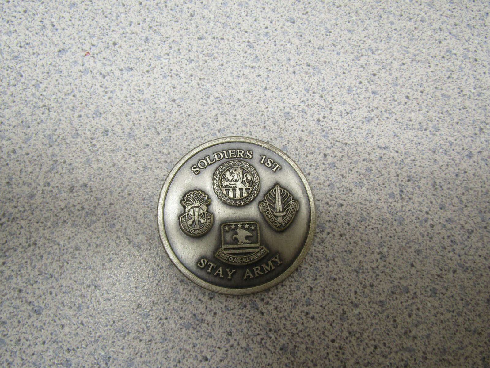 CHALLENGE COIN SWORD OF FREEDOM SOLDIERS FIRST STAY ARMY NCOS MAKE IT ...