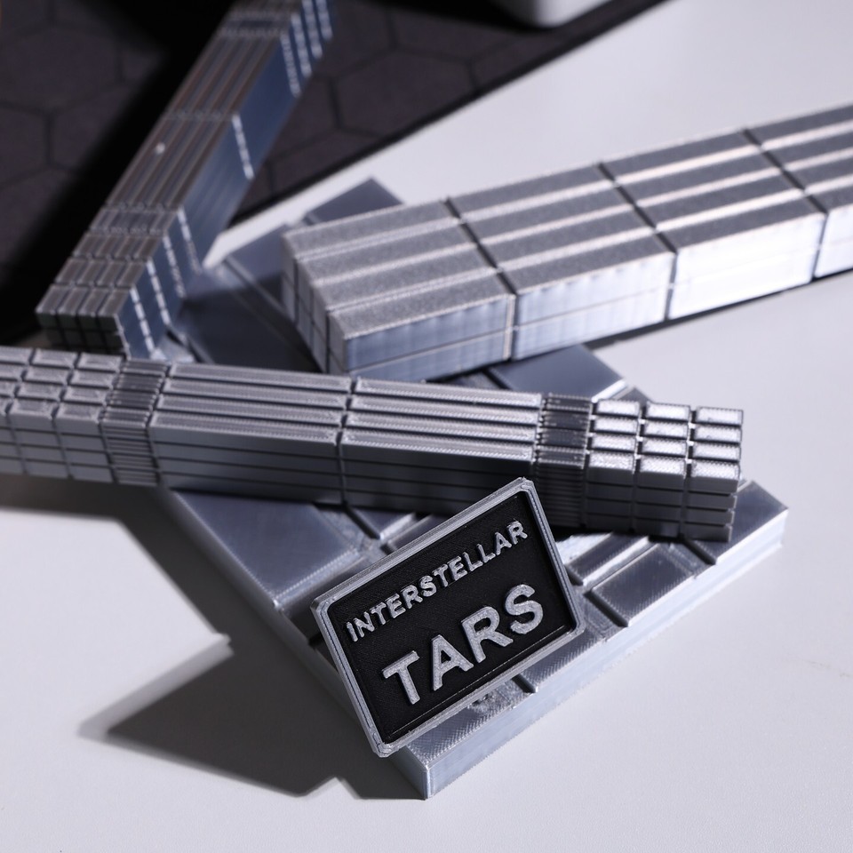 Interstellar Movie TARS Robot Figure Custom 3D Printed Model Gunmetal ...