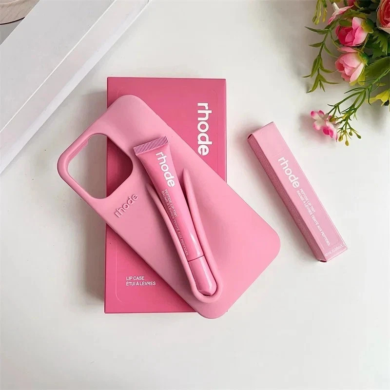 Rhode Lip Tint Phone Cases WITH Lipgloss Set IPhone 17 16 15 14 13 12 ...