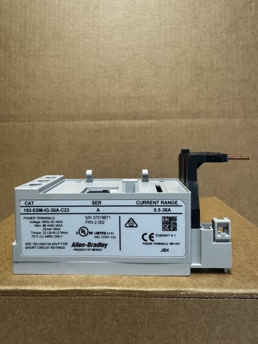 Allen Bradley 193-ESM-IG-30A-C23 Current Sensing Module E300/E200 30 ...