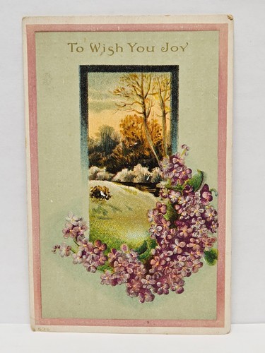 Vintage Used Postcard To Wish you Joy 1911 | eBay